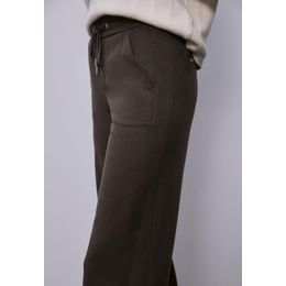 Street One Damen Stoffhose, braun, Gr. 40, unifarben, Stoff, 73% Viskose, 24% Nylon, 3% Elasthan, Hosen, Middle Waist