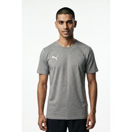 Puma Herren Trainingsshirt "TEAMGOAL CASUALS TEE", grau, Gr. M, unifarben, Jersey, Obermaterial: 60% Baumwolle, 40% Polyester, Shirts, gerader