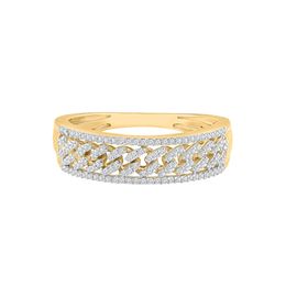 Diamant Exquis Ring 'Ring aus 375 Gelbgold mit Diamant' female size 58 Gold