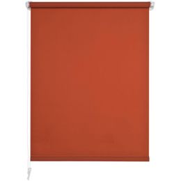 Seitenzugrollo Liedeco, B:60cm H:150cm, orange, Polyester, Rollos, "Klemmfix", inkl. Klemmtr&auml;ger