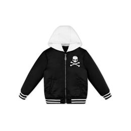 Philipp Plein Herren Blouson "Bomberjacke", schwarz, Gr. 6, Obermaterial: 100% Polyester. F&uuml;llung: 100% Polyester, Jacken