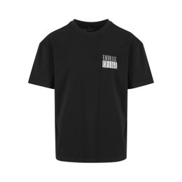 MisterTee Herren T-Shirt "MisterTee Embrace Change Oversize Tee", schwarz, Gr. XS, bedruckt, 100% Baumwolle, Shirts
