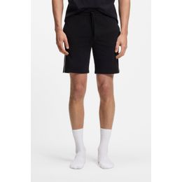 BOSS Herren Schlafshorts "Unique", Gr. S, schwarz, Jersey, Obermaterial: 95% Baumwolle, 5% Elasthan, unifarben, Hosen, Stretch-cotton pyjama bottoms