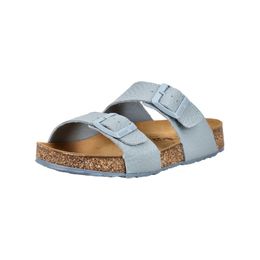 Haflinger Damen Hausschuh "Haflinger Hausschuhe Leder", Gr. 41, blau, Leder, Schuhe
