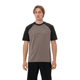 Vaude Herren Radtrikot "Men's Loamer Shirt", braun, Gr. XXL, Jersey, Obermaterial: 100% Polyester, Trikots, Kurzarm, mit Rundhalsausschnitt, aus