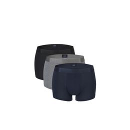JOOP! JOOP Herren Boxershorts "Everyday", Gr. S, schwarz, Obermaterial: 95% Baumwolle, 5% Elasthan, meliert, unifarben, Unterhosen, mit gl&auml;nzendem