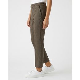 Stehmann Damen Stoffhose "Fenja5-780"americano, Gr. 42, gemustert, Web, Obermaterial: 68% Polyester, 26% Viskose, 6% Elasthan, Hosen, 7/8 - Chino mit
