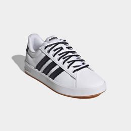 Damen Sneaker "GRAND COURT 3.0", adidas Sportswear, Gr. 38,5, schwarz-wei&szlig;, Synthetik, Textil, Schuhe