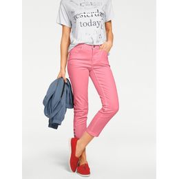Heine Damen 7/8-Hose, pink, Gr. 50, unifarben, 98% Baumwolle, 2% Elasthan, Miedereinsatz:85% Polyester, 15% Elasthan, Hosen