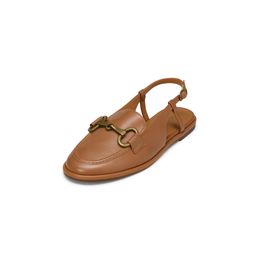 Marc O'Polo MARC O'POLO Damen Sandale "aus edlem Rindleder", Gr. 39, braun, Obermaterial: 100% Leder, unifarben, Schuhe