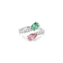 Swarovski Damen Fingerring "Schmuck Geschenk Capsule Ring", 50, Metall, rosa, Metall, Fingerringe, mit Swarovski Kristall, Zirkonia (synth.)
