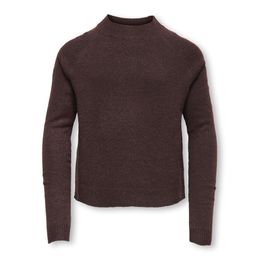 KIDS Only M&auml;dchen Strickpullover "KOGRICA LIFE LS PULLOVER VD KNT NOOS", braun, Gr. 158, meliert, Strick, Obermaterial: 93% Polyester, 4% Nylon, 3%