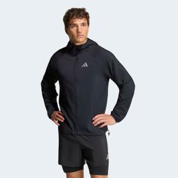 Herren Laufjacke "ADI365 RUNNING ESSENTIALS", schwarz, Gr. XXL, adidas Performance, Obermaterial: 100% Polyester, Jacken, f&uuml;r Erwachsene, aus