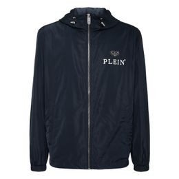 Philipp Plein Herren Windbreaker "Windbreaker", blau, Gr. XL, Obermaterial: 100% Polyester. Futter: 100% Polyester, Jacken