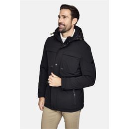 NEW CANADIAN Herren Outdoorjacke "CO-3"schwarz, Gr. 28, unifarben, 100% Polyester, Jacken, mit Fleece-Einsatz am Innenkragen