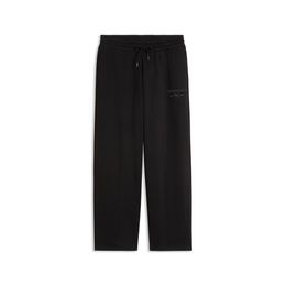 Puma Damen Trainingshose "CLASS COMFORT STRAIGHT LEG PANTS FL", schwarz, Gr. M, unifarben, Fleece, Obermaterial: 68% Baumwolle, 32% Polyester, Hosen,