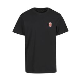 MisterTee Herren T-Shirt "MisterTee Herren Have A Drink Tee EMB", schwarz, Gr. XS, bedruckt, 100% Baumwolle, Shirts