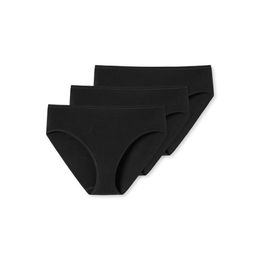 Schiesser Damen Slip "Essentials", Gr. 36, schwarz, Single Jersey, Obermaterial: 95% Baumwolle, 5% Elasthan, unifarben, Unterhosen, mit perfekter
