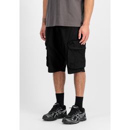 Herren Shorts "Manoeuvre Short", schwarz, Gr. 32, Alpha Industries, Obermaterial: 100% Baumwolle, Hosen