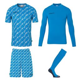 Uhlsport Herren Sportanzug "Torwart-Sets Progressive", blau, Gr. XXL, Obermaterial: 100% Polyester Pol. recyc.., Sportanz&uuml;ge