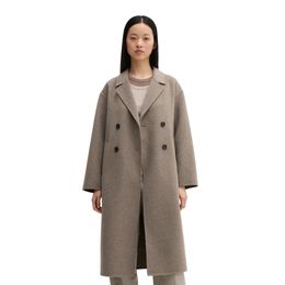 Marc O'Polo MARC O'POLO Damen Wollmantel "aus hochwertigem Melange-Doubleface", beige, Gr. 32, unifarben, Obermaterial: 50% Wolle, 47% Polyester, 3% Sonstige
