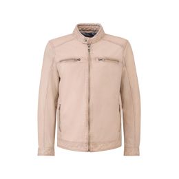RICANO Herren Bikerjacke "Lederjacke Cedrik", beige, Gr. XXXL, Obermaterial: 100% Lammnappaleder LANA. Futter: 100% Baumwolle CO., Jacken,