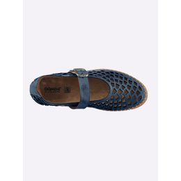 Gemini Damen Slipper, Gr. 39royalblau, Glattleder, Schuhe