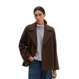Marc O'Polo MARC O'POLO Damen Outdoorjacke "aus italienischer Boild Wool", braun, Gr. 44, unifarben, Obermaterial: 100% Wolle (Schafwolle). Futter: 100%