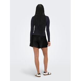 Only Damen Shorts "ONLSMILLA LOOSE SHORTS JRS"schwarz, Gr. L, unifarben, Obermaterial: 95% Polyester, 5% Elasthan, Hosen, Materialmix, loose fit