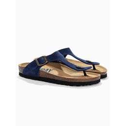 Sunbay Leder-Zehentrenner "Camelia" in Dunkelblau - 67% | Gr&ouml;&szlig;e 36 | Damen-sandalen