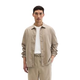 Marc O'Polo MARC O'POLO Herren Kurzjacke "aus TENCEL Lyocell -Leinen-Mix", beige, Gr. L, unifarben, Obermaterial: 52% Lyocell, 26% Leinen, 22% Baumwolle, Jacken