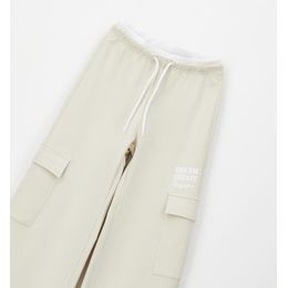IDO M&auml;dchen Sweathose "GIRL TROUSERS"cream, Gr. 152, 95% Baumwolle, 5% Elasthan, Hosen