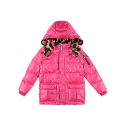 Philipp Plein Damen Winterjacke "Iconic Plein", pink, Gr. 10, Obermaterial: 100% Polyester. Futter: 100% Polyester. F&uuml;llung: 90% G&auml;nsedaunen, 10%