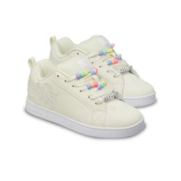 DC Shoes Damen Sneaker "Court Graffik", Gr. 10, beige, Obermaterial:55, 91% Leder, 38, 75% Synthetik, 5, 34% Polyester., Schuhe