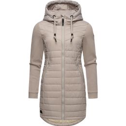 Ragwear Damen Steppmantel "Lucinda Long", wei&szlig;, Gr. L, Obermaterial: 100% Polyester. Obermaterial &Auml;rmel: 100% Baumwolle. Futter: 100% Polyester.