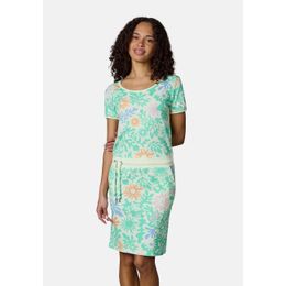 Ragwear Damen Sommerkleid "Baomi Summer YOUMODO", bunt, Gr. S, Material: 100% Baumwolle, Kleider, Damen Minikleid in sommerlichem Print