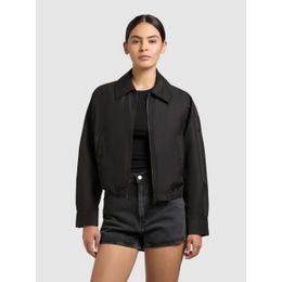 Khujo Damen Blouson "TOVEE", schwarz, Gr. L, unifarben, Web, 65% Baumwolle, 35% Polyester, Jacken