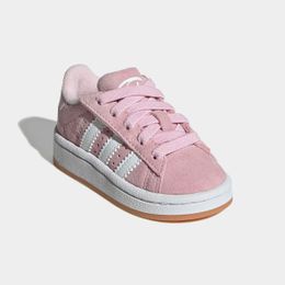Kinder Sneaker "CAMPUS 00S COMFORT CLOSURE ELASTIC LACE", adidas originals, Gr. 22, wei&szlig;, Leder, Synthetik, Schuhe, f&uuml;r Babys und Kleinkinder aus