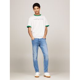 Tommy Jeans Herren Slim-fit-Jeans "Austin Slim Tapered", blau, Gr. 33, Denim/Jeans, Obermaterial: 95% Baumwolle, 4% Elastomultiester, 1% Elasthan,