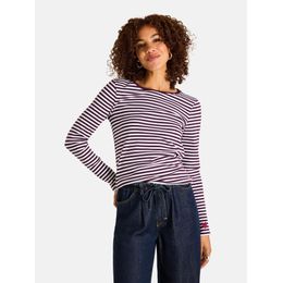 LIEBLINGSST&Uuml;CK LIEBLINGSST&Uuml;CK Damen Langarmshirt "Nashi"fig, Gr. XXL, gestreift, Single Jersey, Obermaterial: 95% Baumwolle, 5% Elasthan, Shirts, mit Streifen