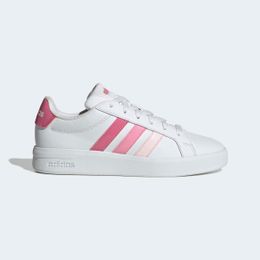 Kinder Sneaker "GRAND COURT 3.0 KINDER UND TEENS", adidas Sportswear, Gr. 39cloud wei&szlig;, pink fusion, bliss pink, Synthetik, Textil, Schuhe, f&uuml;r