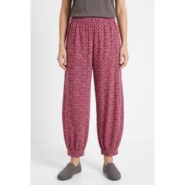 bonprix Damen Pumphose, pink, Gr. 50, Obermaterial: 100% Baumwolle, Hosen, Loose Fit, weites Bein, aus reiner Baumwolle
