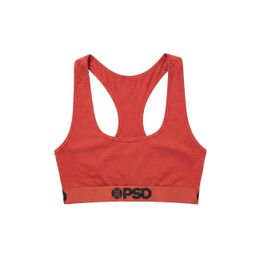 PSD Damen Sport-BH "PSD SPORTS BRA SIENNA", Gr. XL, rot, 47% Baumwolle, 47% Modal, 6% Elasthan, BHs