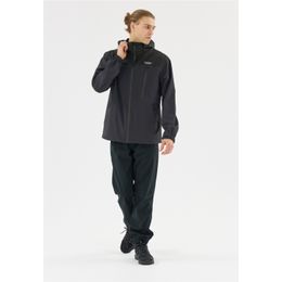 WEATHER REPORT Herren Outdoorjacke "DELTON W-PRO15000", schwarz, Gr. XL, bedruckt, mehrfarbig, 94% Polyester, 6% Elasthan, Jacken, ist atmungsaktiv,