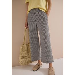 Cecil Damen 7/8-Hose "Style Neele"braun cacao (l&auml;nge 26), Gr. XXL, gestreift, Web, Obermaterial: 73% Viskose, 25% Polyester, 2% Elasthan. Futter:
