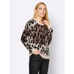 Damen Strickpullover "Pullover", grau, Gr. 50, Rick Cardona BY HEINE, gemustert, 90% Polyacryl, 5% Polyamid, 5% Wolle, Pullover