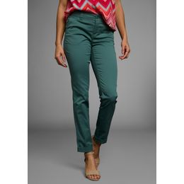 AJC Damen Chinohose "in l&auml;ssiger Form und hohem Tragekomfort durch Stretchanteil", gr&uuml;n, Gr. 42, unifarben, Web, Obermaterial: 97% Baumwolle, 3%