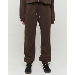 Tally Weijl Damen Sweathose "SPACOLUCAS", braun, Gr. 38, unifarben, Sweatware, Obermaterial: 65% Baumwolle, 35% Polyester, Hosen, Baumwollmischung,