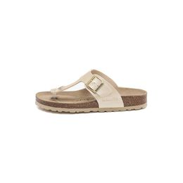 BABUNKERS Family Zehentrenner in Gold - 53% | Gr&ouml;&szlig;e 36 | Damen-sandalen