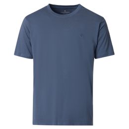 Casamoda Herren T-Shirt "Casamoda T-Shirt uni", blau, Gr. L, 100% Baumwolle, Shirts